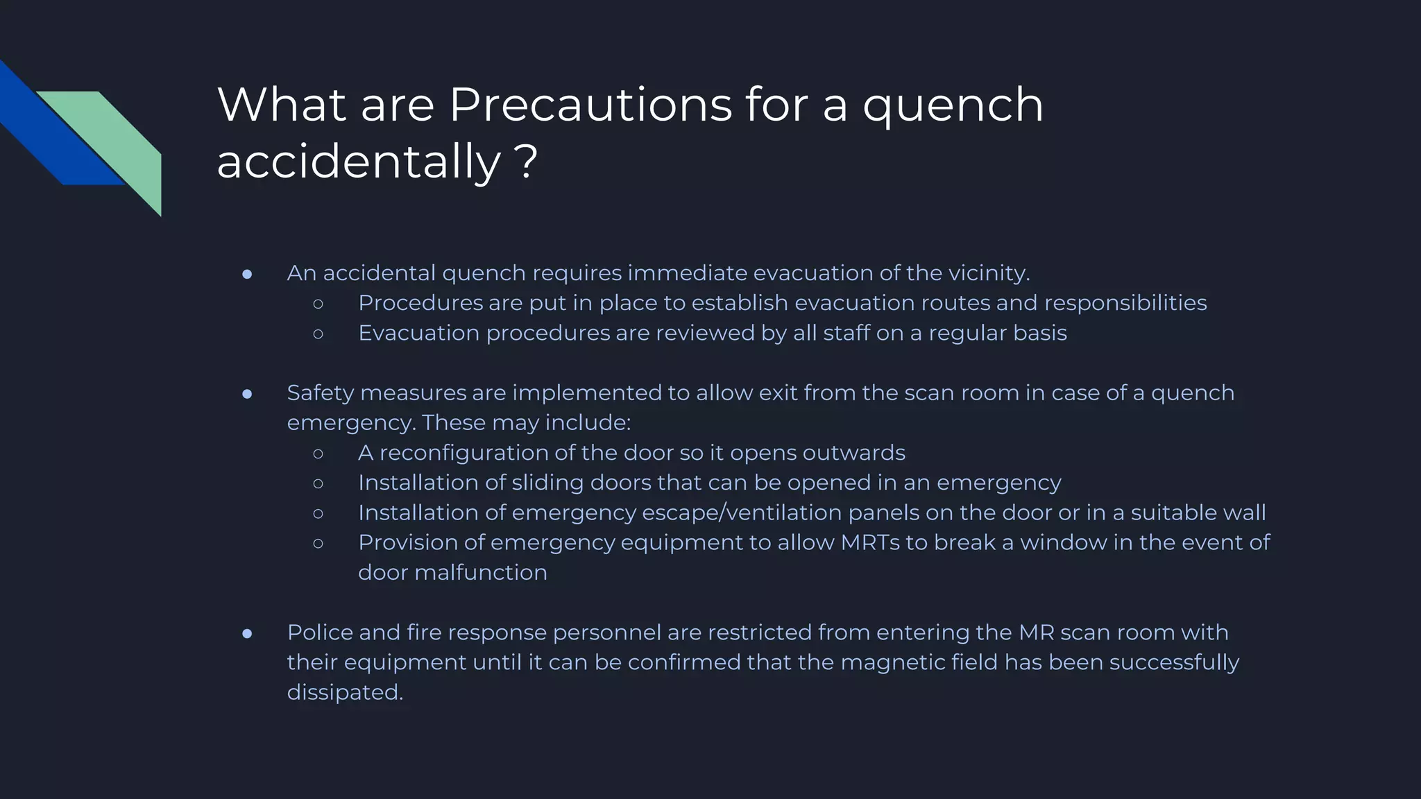 Quench of MRI | PPTX