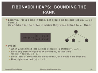 Binomial Heaps and Fibonacci Heaps | PPT