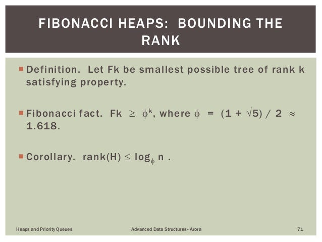 Binomial Heaps and Fibonacci Heaps Binomial Heaps and Fibonacci Heaps
