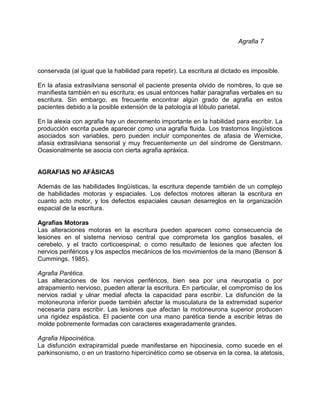 L8 Agrafia cap 8 | PDF | Brain and Nervous System Disorders | Diseases ...