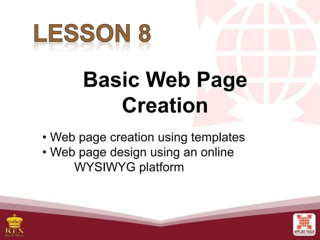 E-Tech L8 Basic Webpage Creation.pptx | Web Design and HTML | Internet