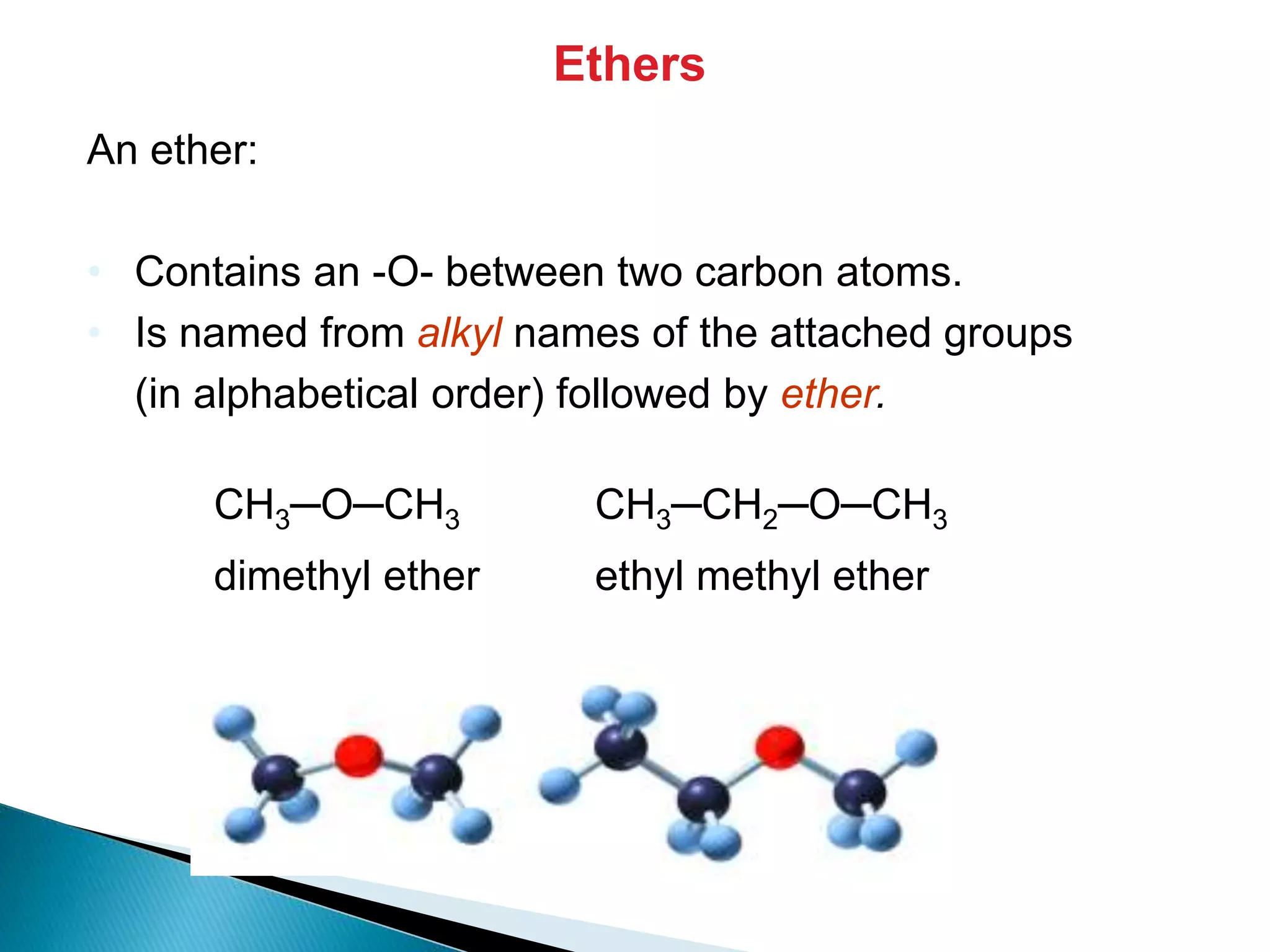 ethers, thiols and chirality | PPT