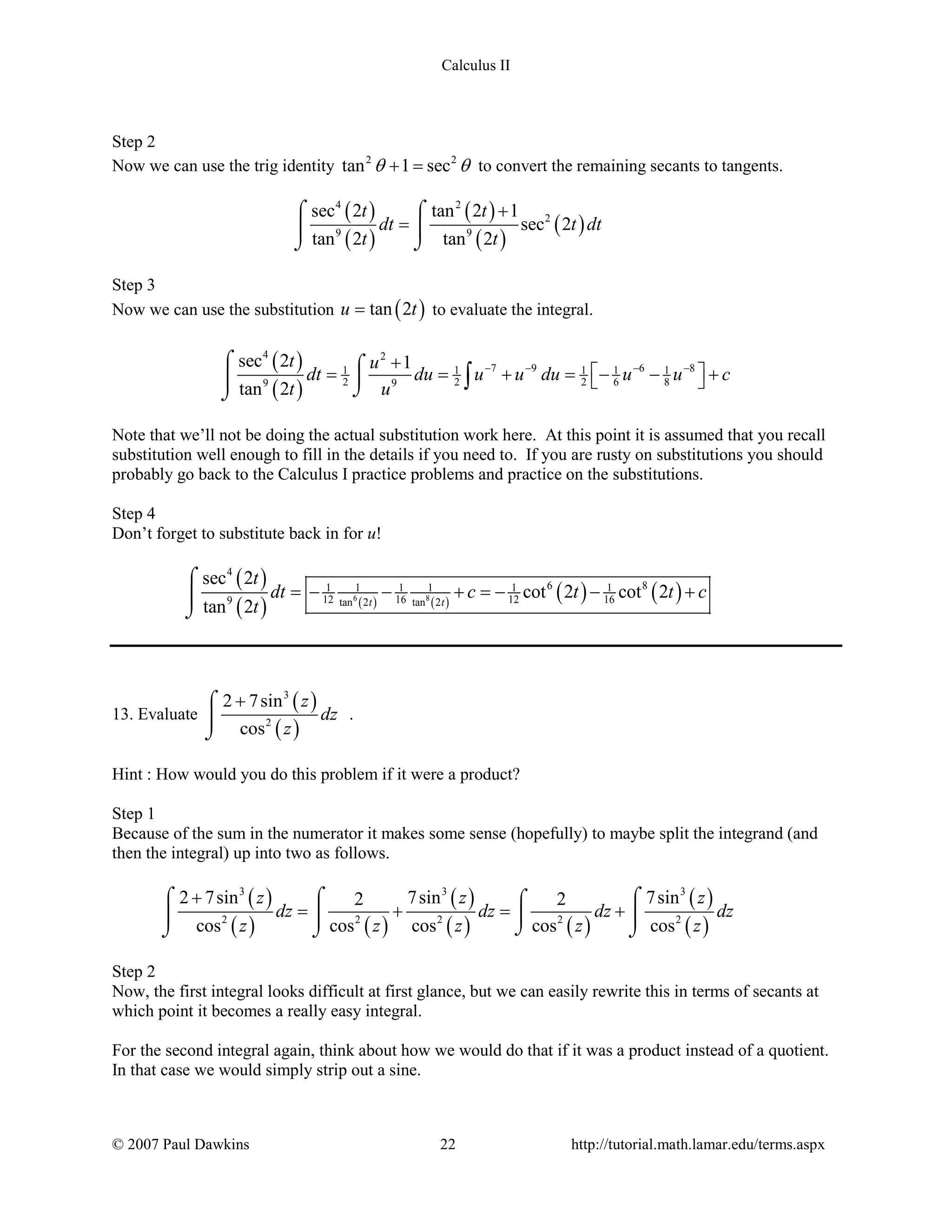 Calc ii complete_solutions | PDF