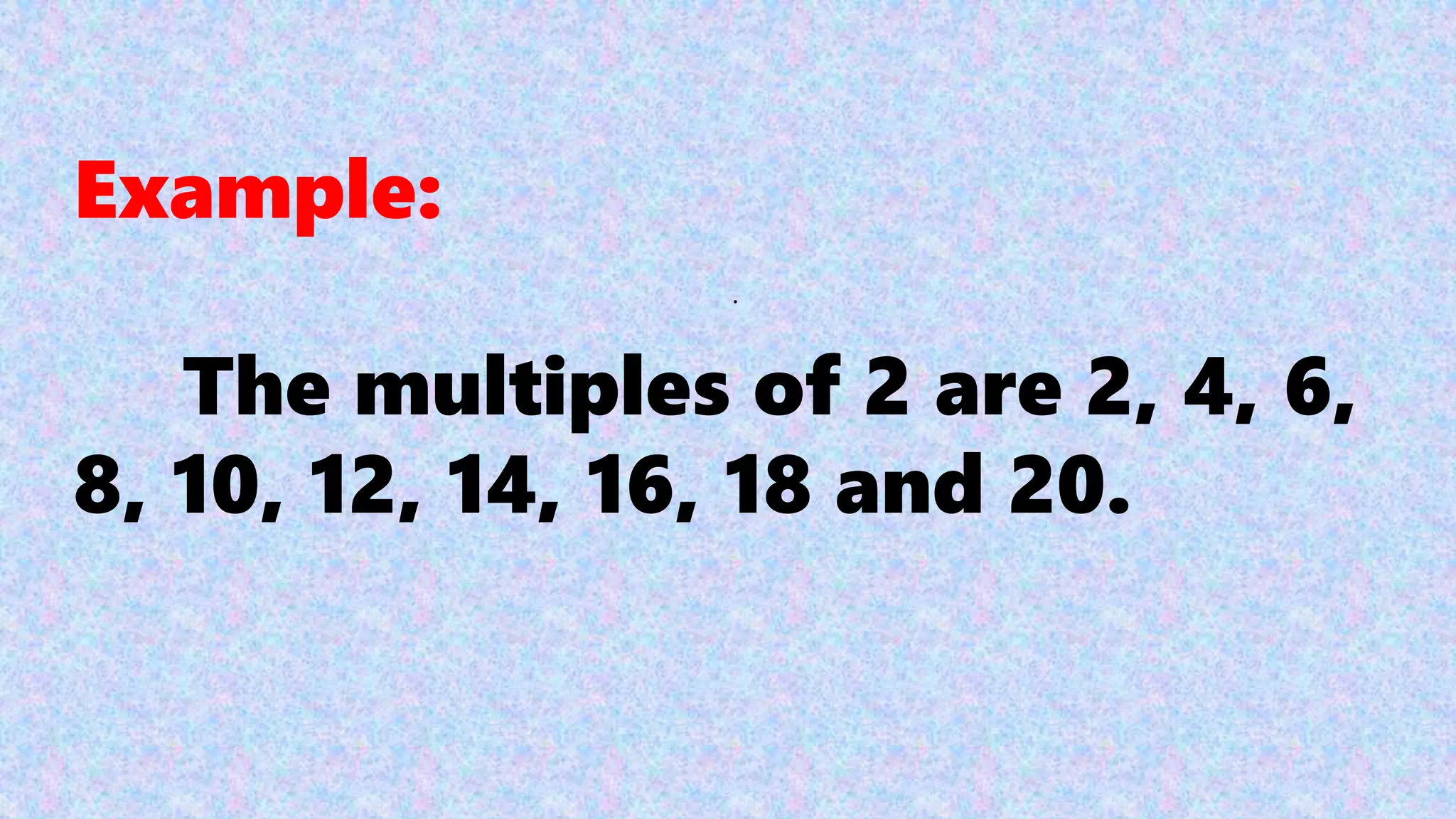 Factors and Multiples | PPTX