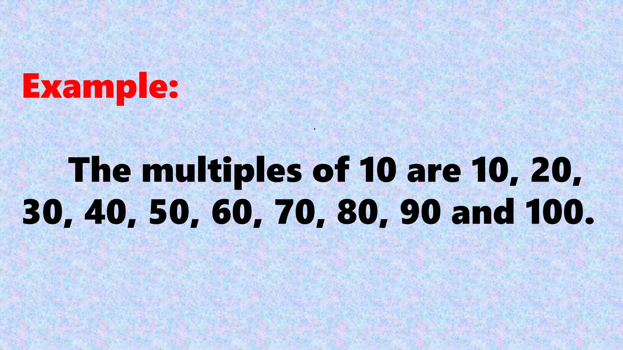 Factors and Multiples | PPTX