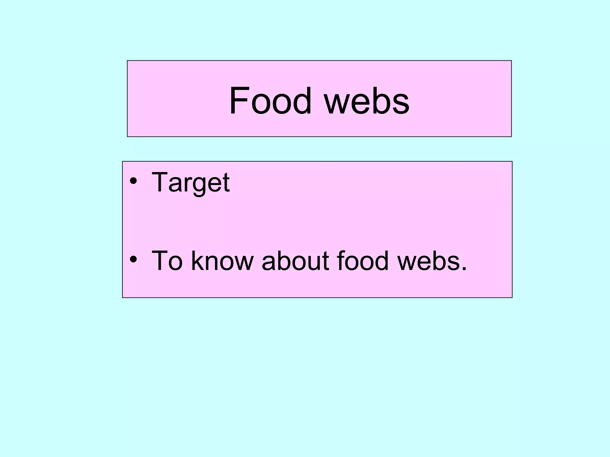 Lesson 8 food webs | PPT