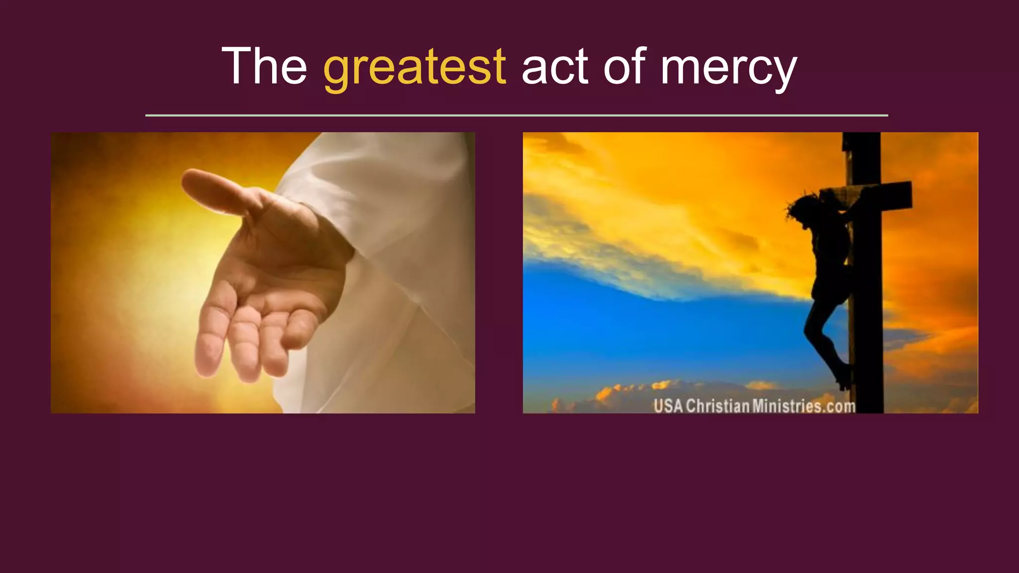 L8 Attributes of God: The Mercy of God | PDF