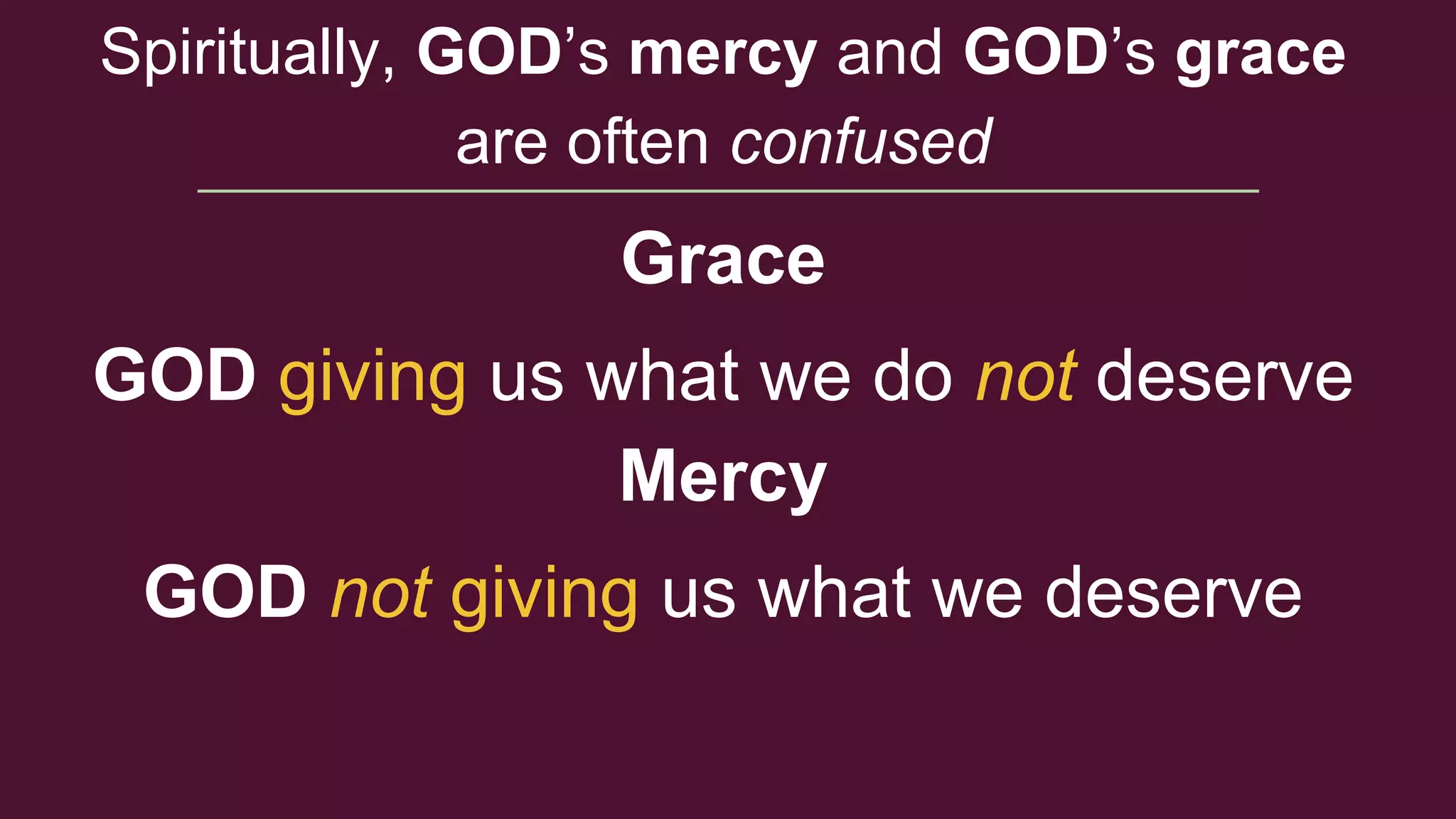 L8 Attributes of God: The Mercy of God | PDF