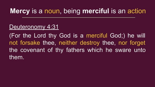 L8 Attributes of God: The Mercy of God | PDF