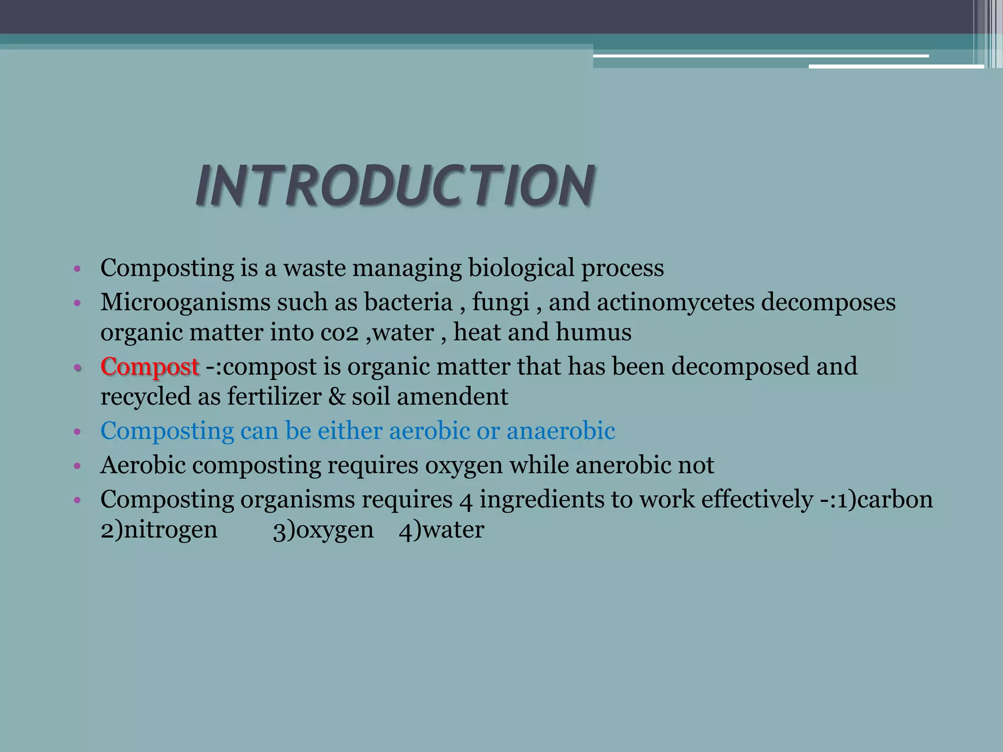 A self study report on topic biocomposting | PPTX