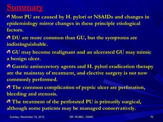 L8 peptic ulcer | PPT