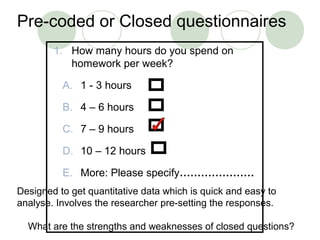 Questionnaires | PPT