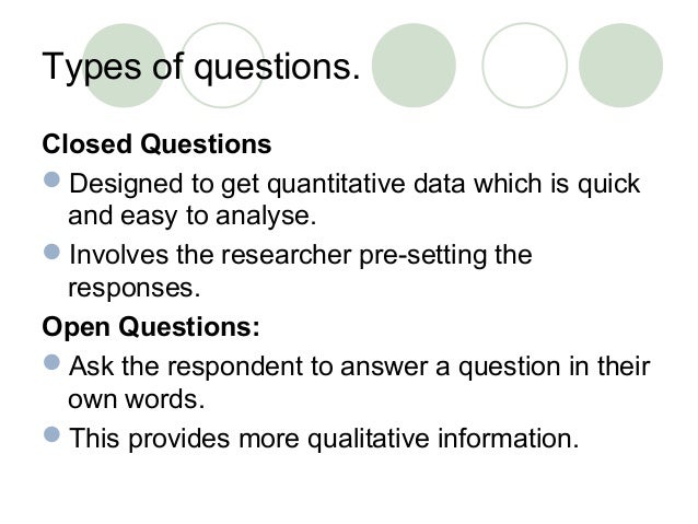 Question Definition Why Questions Types Of Questions