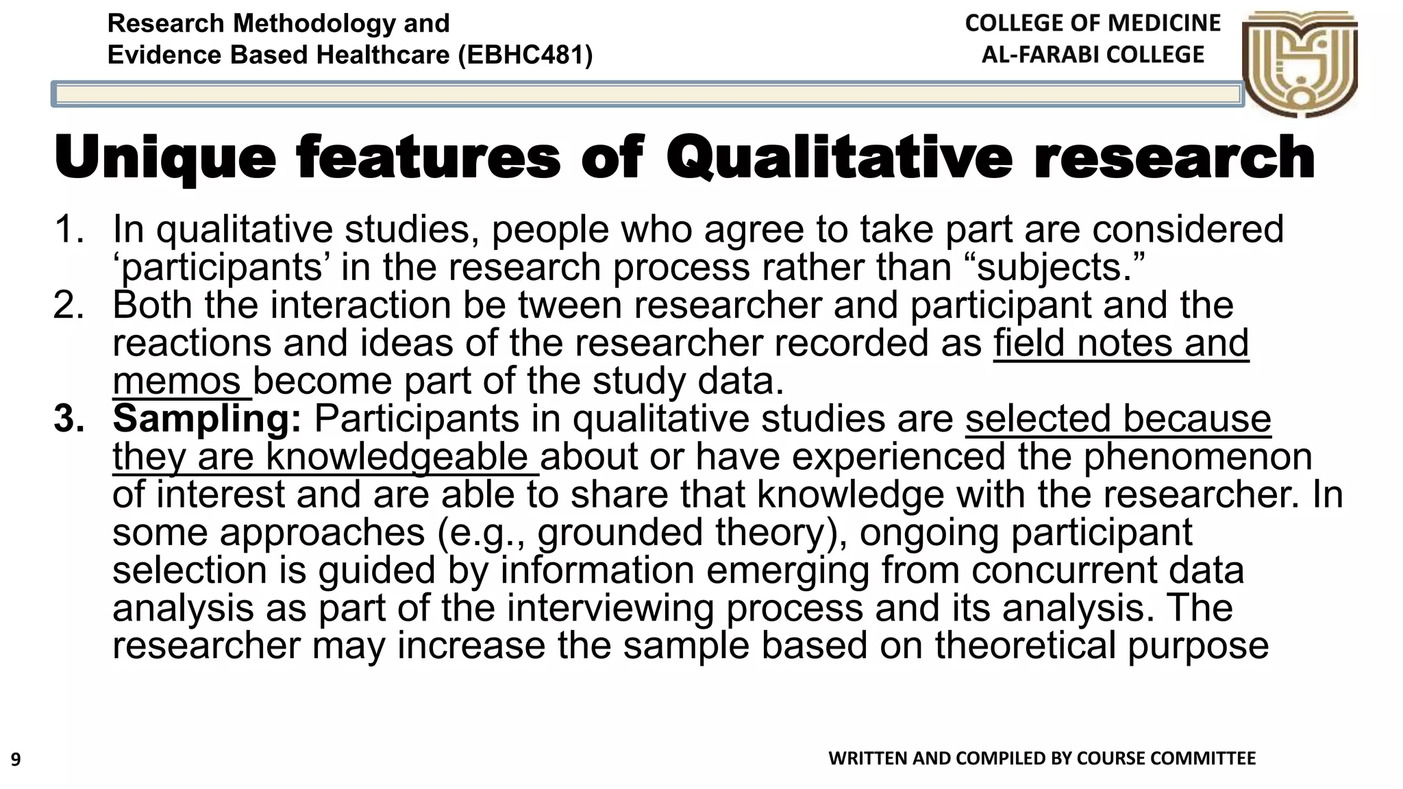 Introduction to qualitative research methods | PPTX