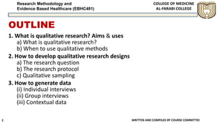 Introduction to qualitative research methods | PPTX