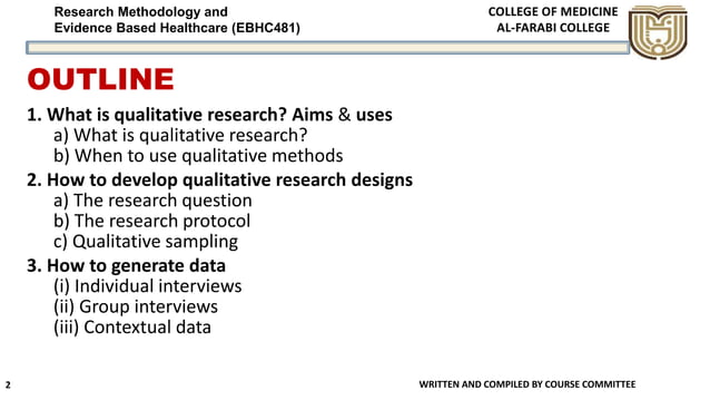 Introduction to qualitative research methods | PPTX