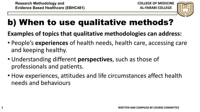 Introduction to qualitative research methods | PPT