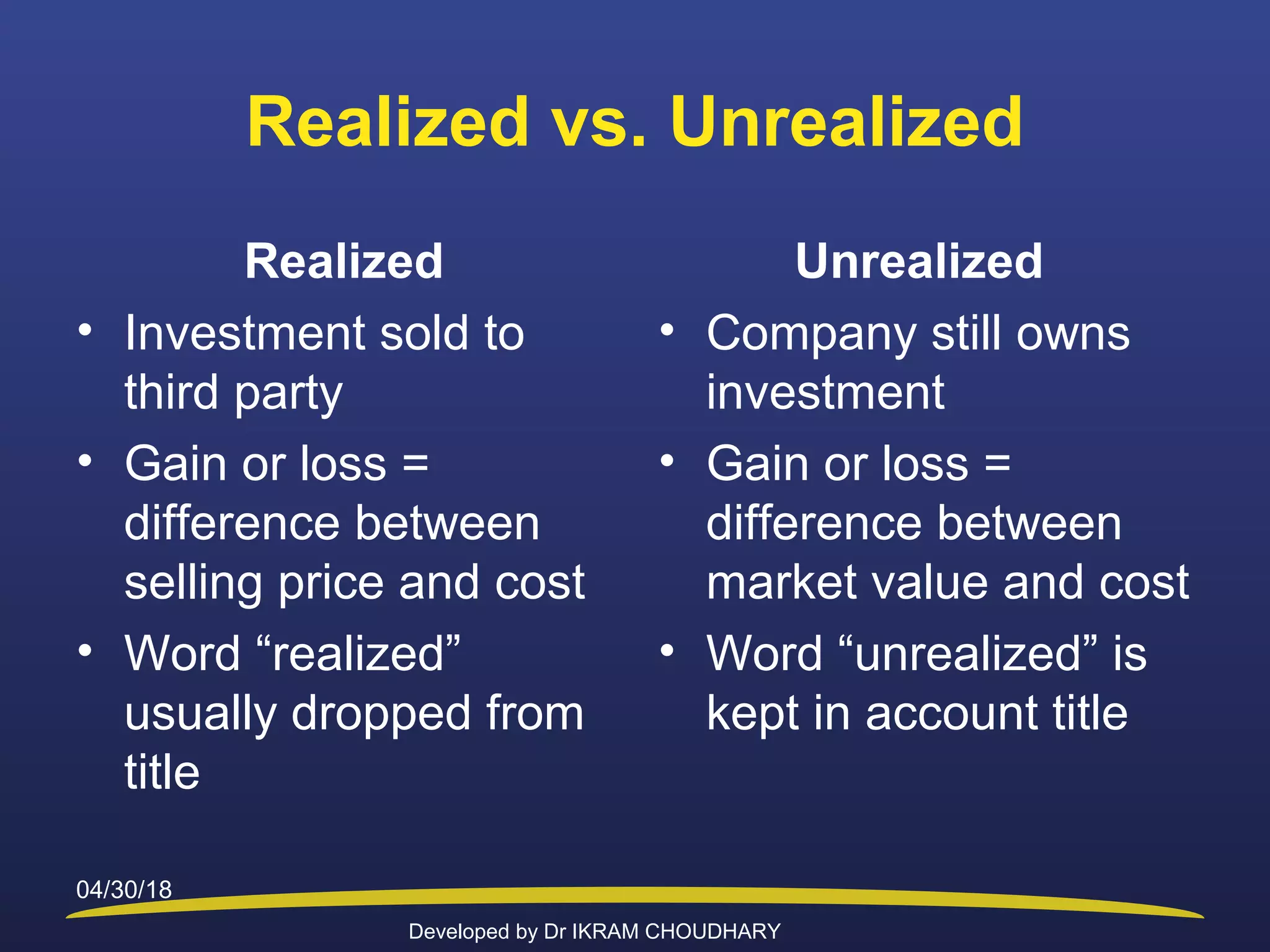 L 8 short term investments | PPT