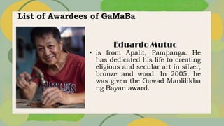 L9.4 Nomination and Conferment of the Order of the National Artist.pptx