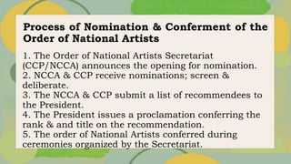 L9.4 Nomination and Conferment of the Order of the National Artist.pptx