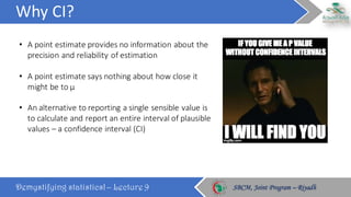 Confidence Intervals: Basic concepts and overview | PDF
