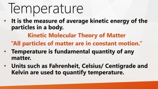 Heat and Temperature | PPTX