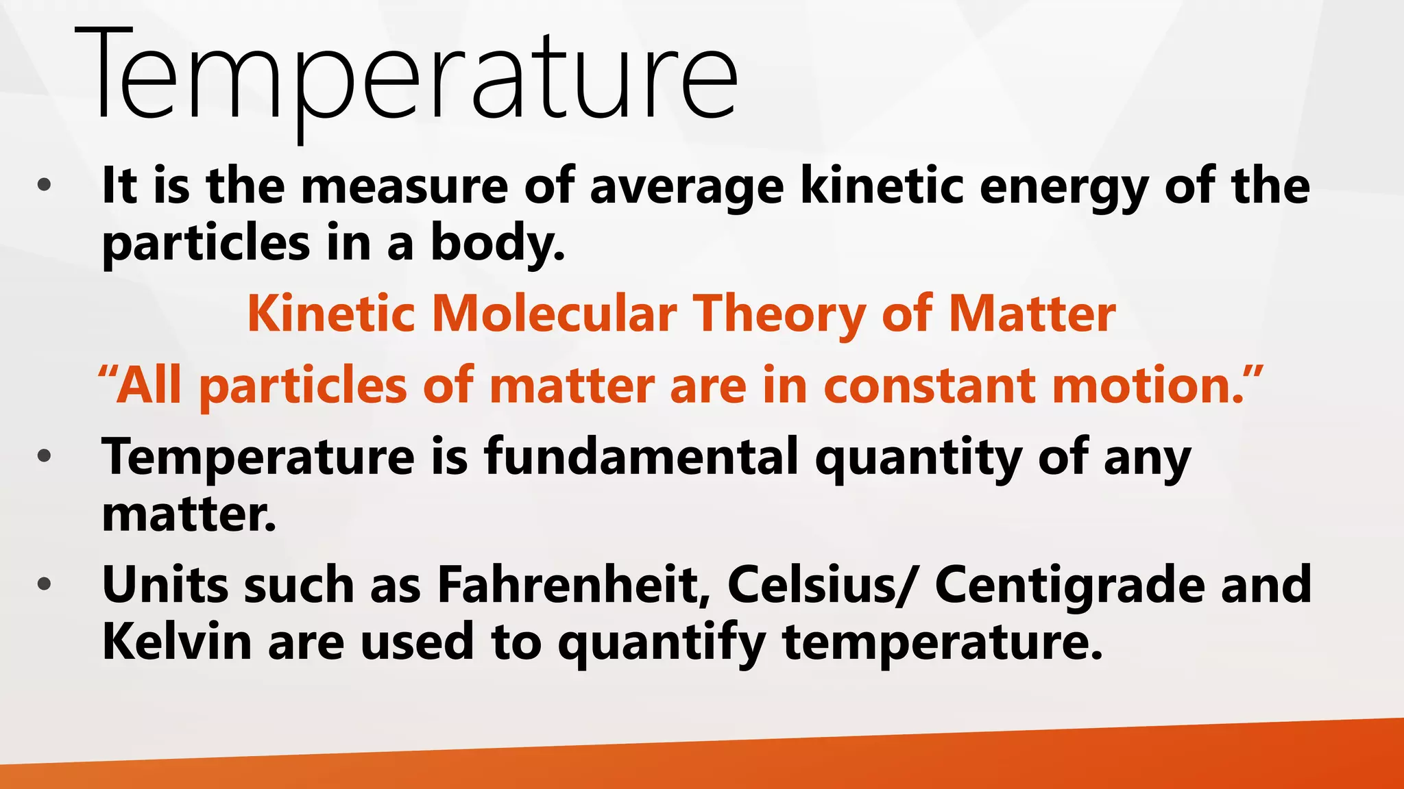 Heat and Temperature | PPTX