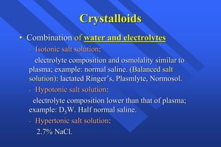 Intravenous fluid resuscitation and blood transfusion.ppt