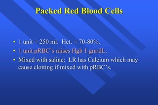 Intravenous fluid resuscitation and blood transfusion.ppt
