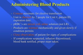 Intravenous fluid resuscitation and blood transfusion.ppt