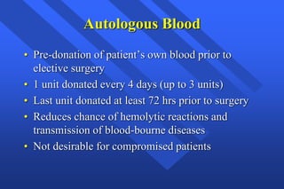 Intravenous fluid resuscitation and blood transfusion.ppt
