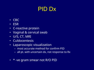MY RESEARCH ON Pelvic Inflammatory Disease | PPT