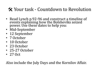 L9 the october revolution | PPTX
