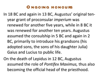 L9 Augustus - Constitutional Settlement 3 | PPT