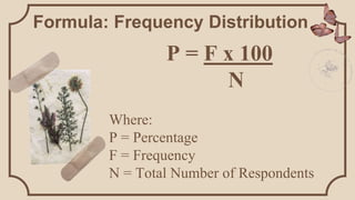 L9 Computation for Frequency and Distribution and Weighted Mean | PPTX