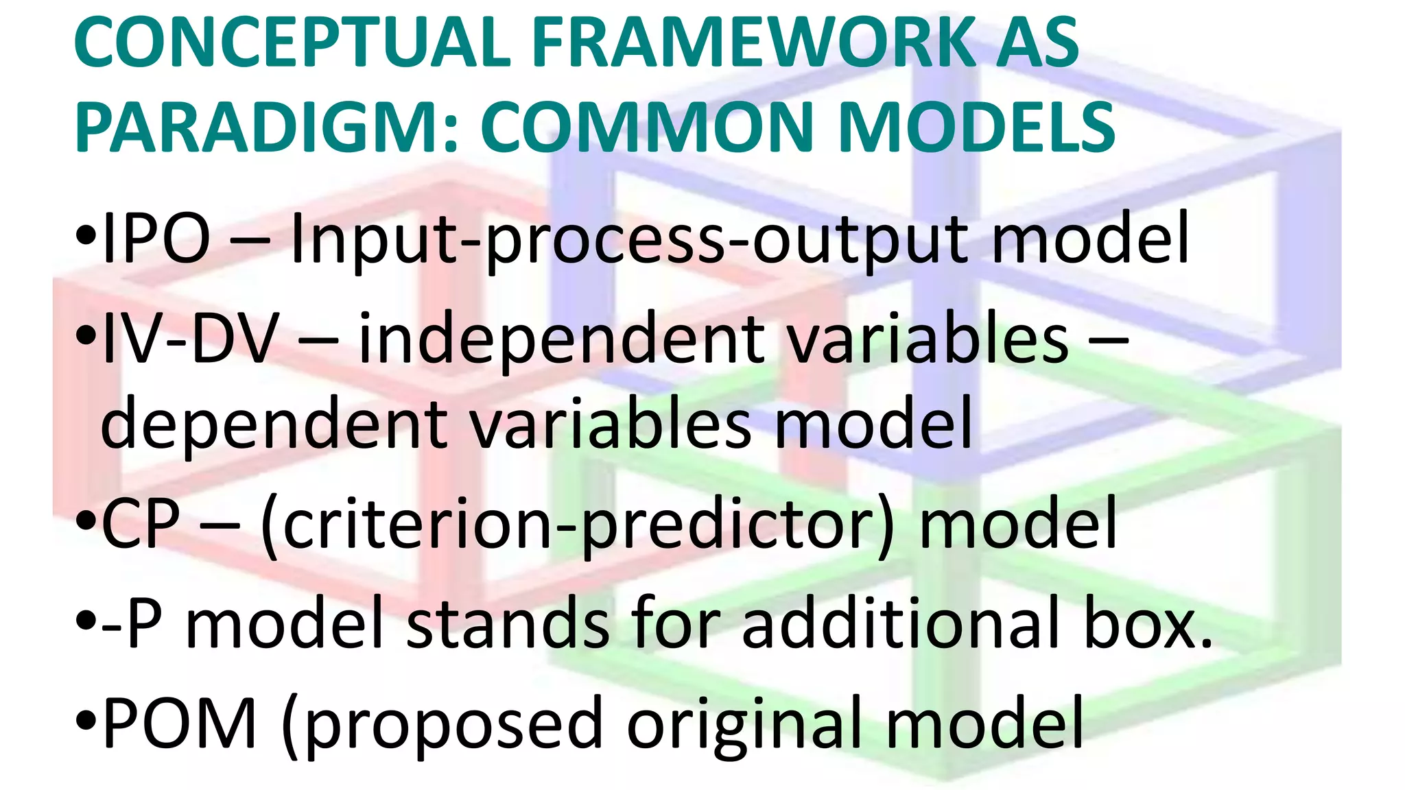 Conceptual framework | PPTX