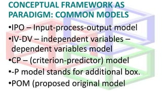 Conceptual framework | PPTX