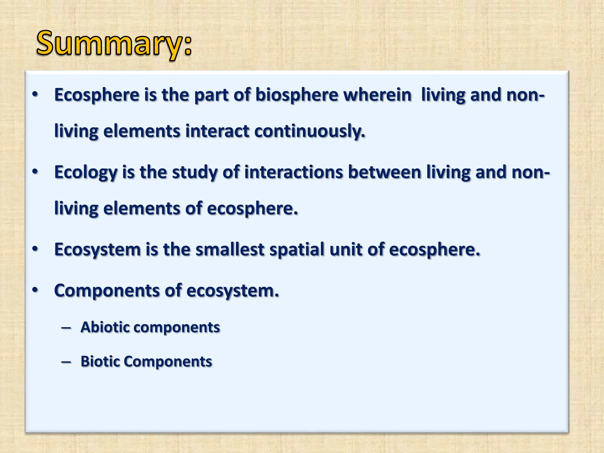 Ecosystem, composition, structure and functions of ecosystems | PPTX