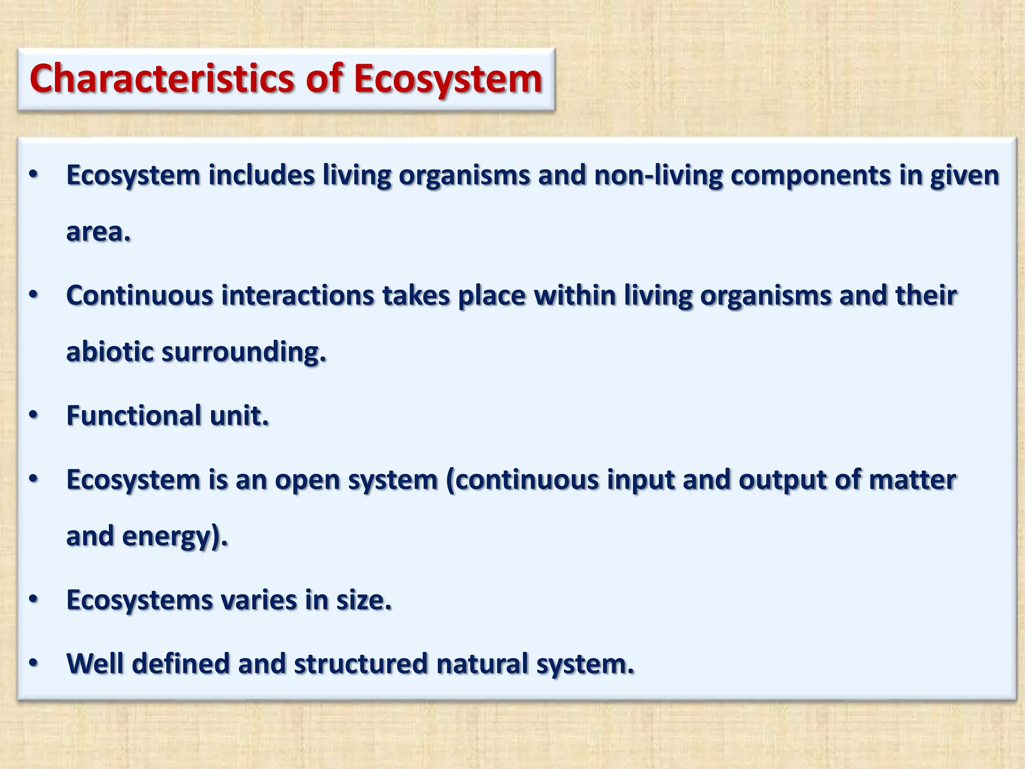 Ecosystem, composition, structure and functions of ecosystems | PPTX