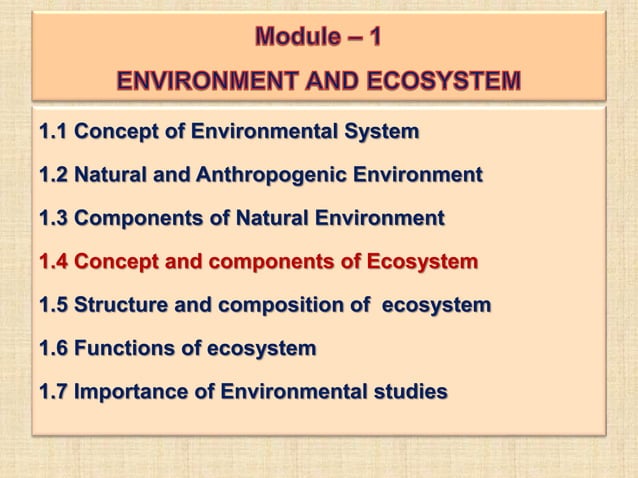 Ecosystem, composition, structure and functions of ecosystems | PPTX
