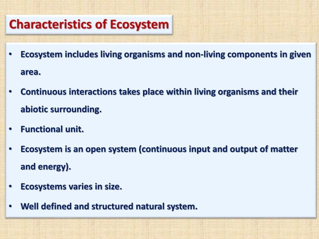 Ecosystem, composition, structure and functions of ecosystems | PPTX