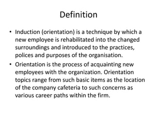 L9 induction and orientation | PPT