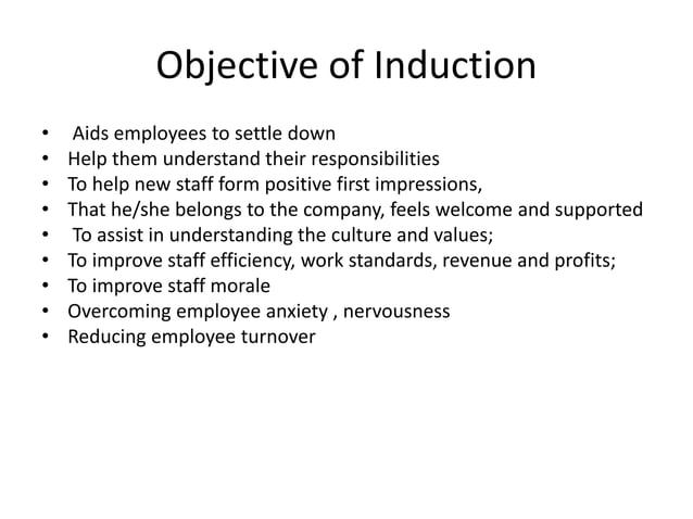 L9 induction and orientation | PPT