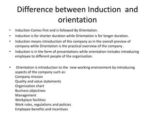 L9 induction and orientation | PPTX