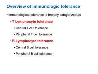 Tolerance, autoimmunity and autoimmune diseases.pptx
