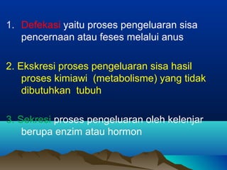 Sistem Ekskresi Pada Manusia IPA kelas IX SMP | PPT