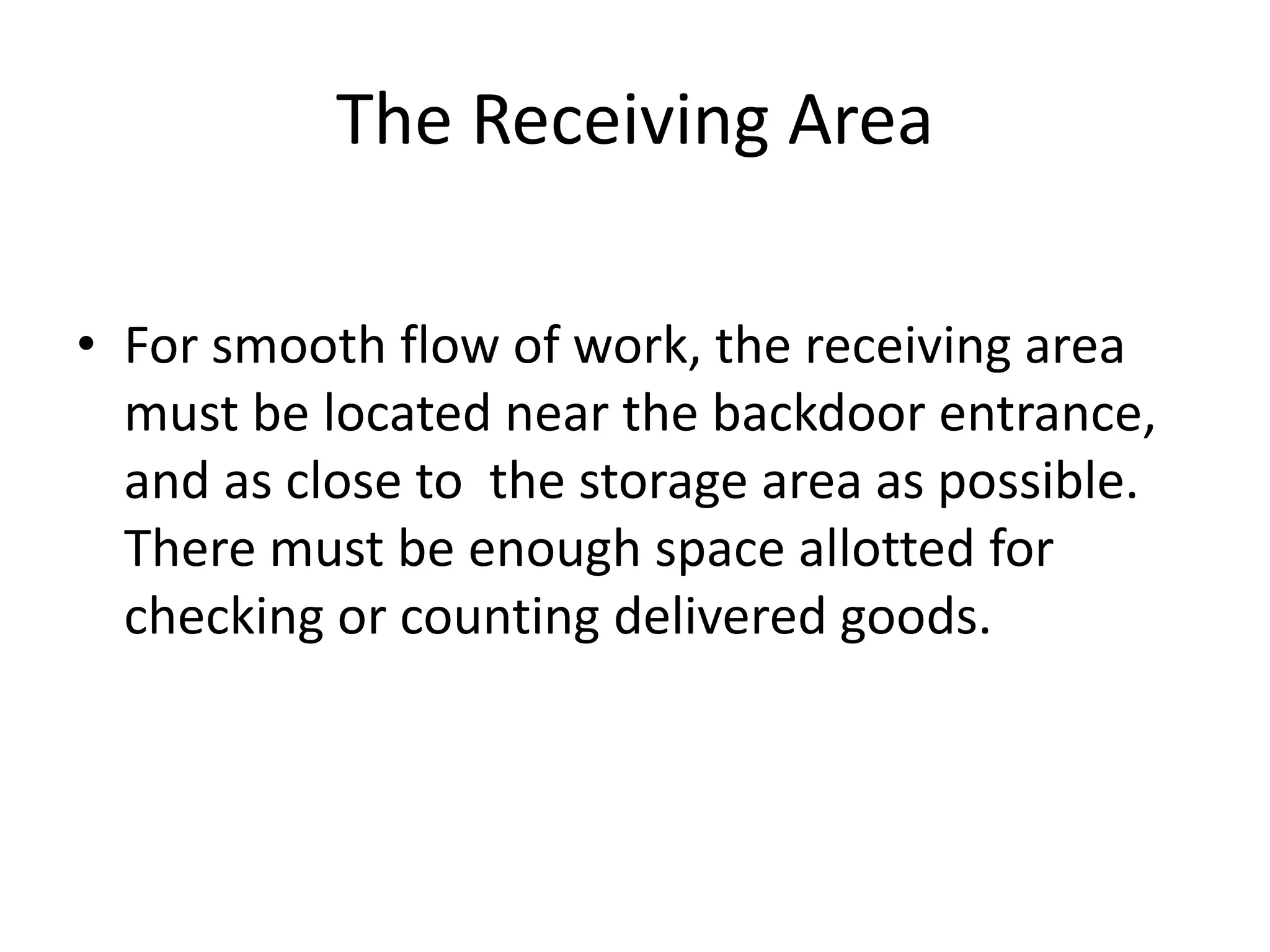 Purchasing, Receiving, and Storing Food continuation | PPTX