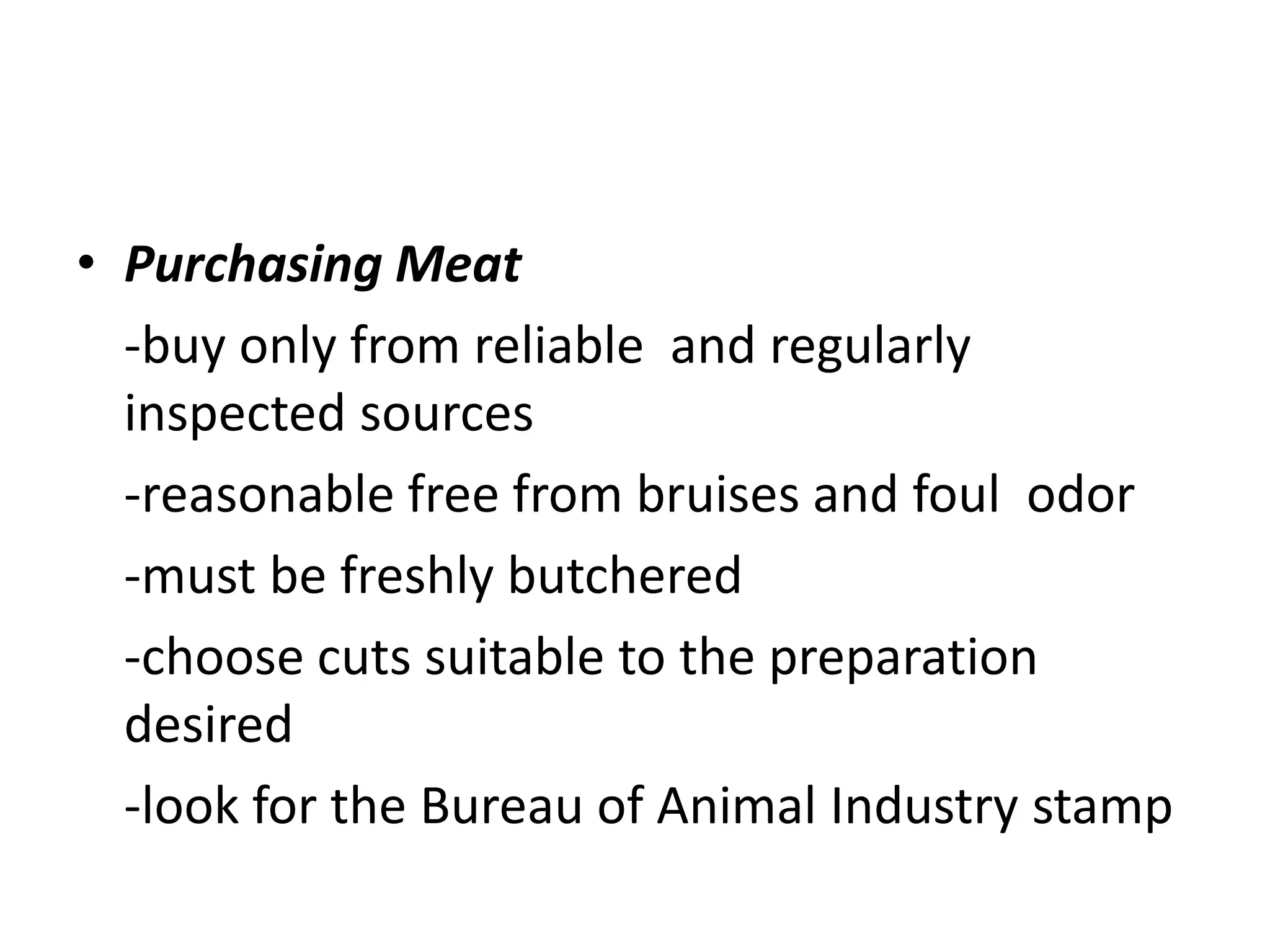 Purchasing, Receiving, and Storing Food continuation | PPTX