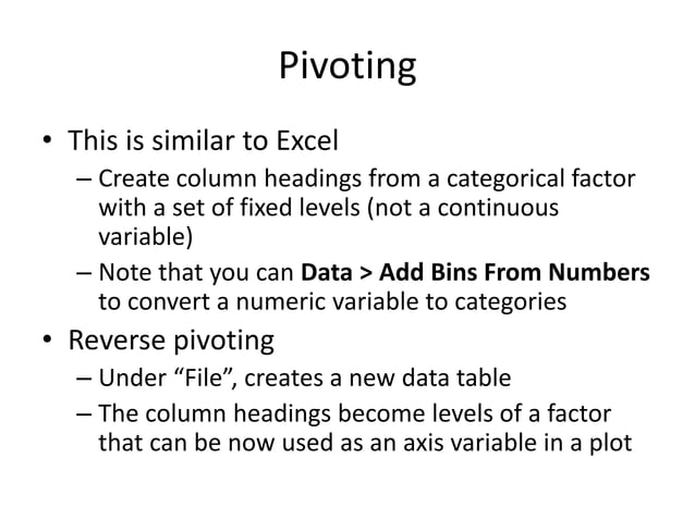 L9 using datawarrior for scientific data visualization | PPTX | Computing | Technology & Computing