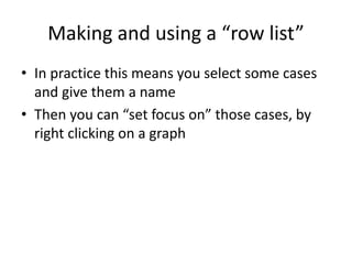 L9 using datawarrior for scientific data visualization | PPTX